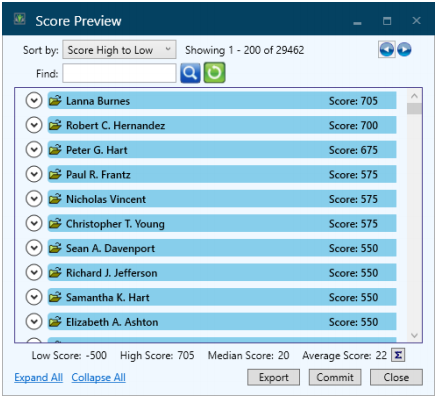 What is on the Preview Screen