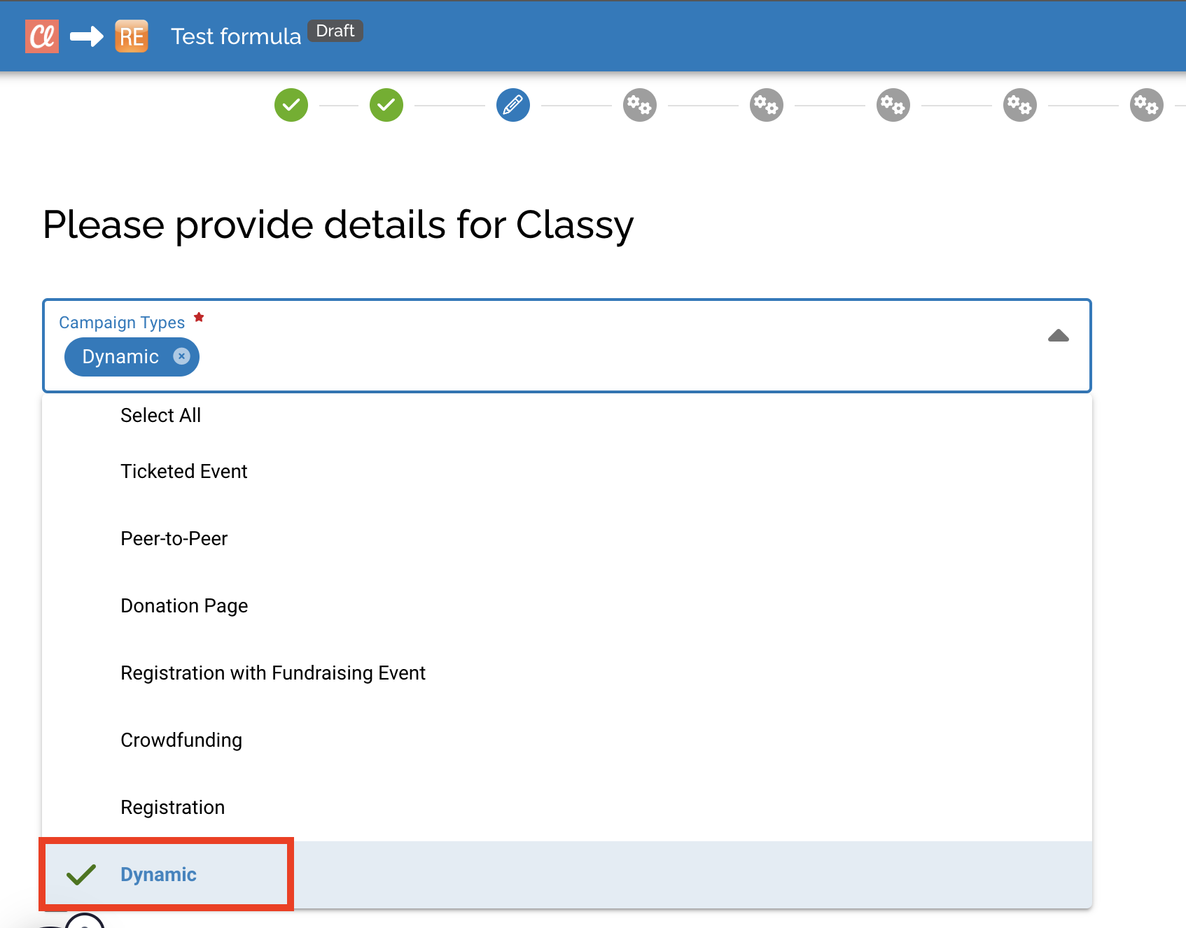 Processing Classy Studio Donation Transactions