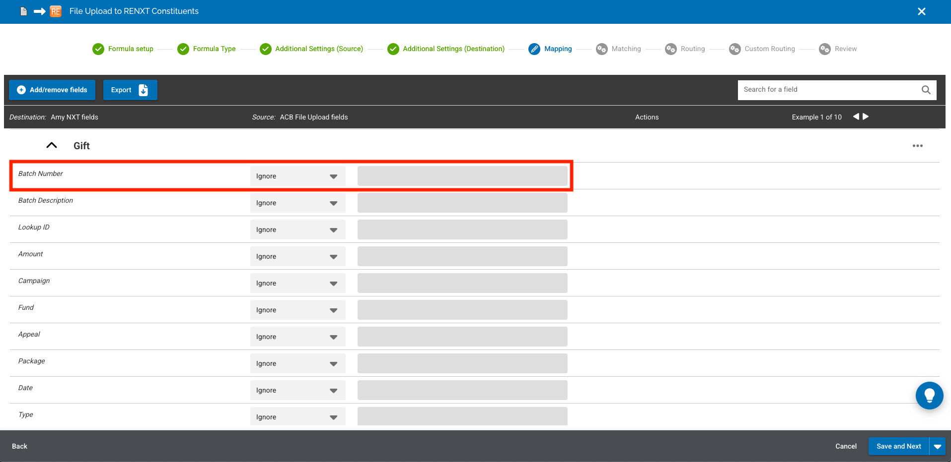 How to Import Split Gifts in Omatic Cloud